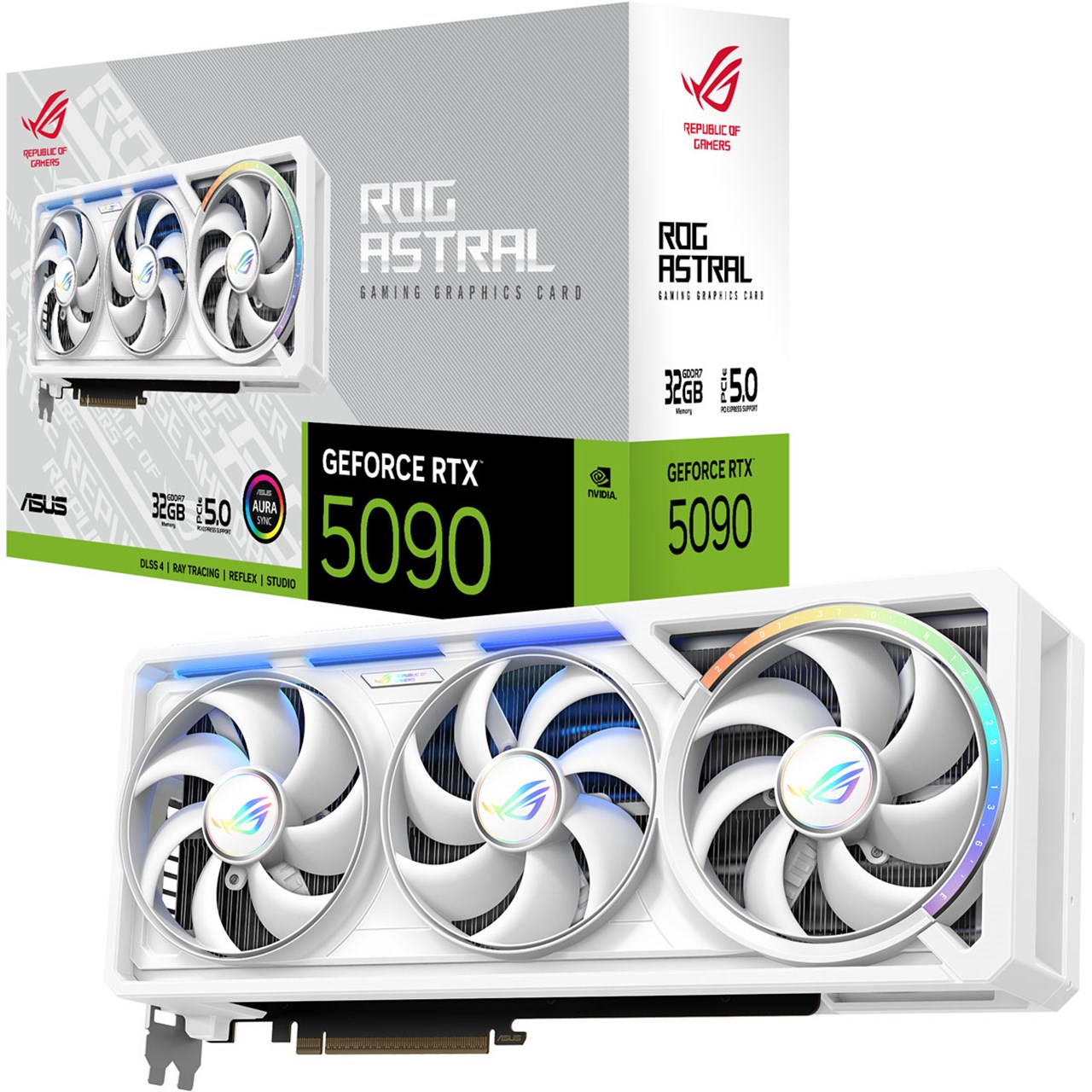 ASUS ROG Astral RTX 5090 White – Quad-fan køling og AI-kraft - PROconsult
