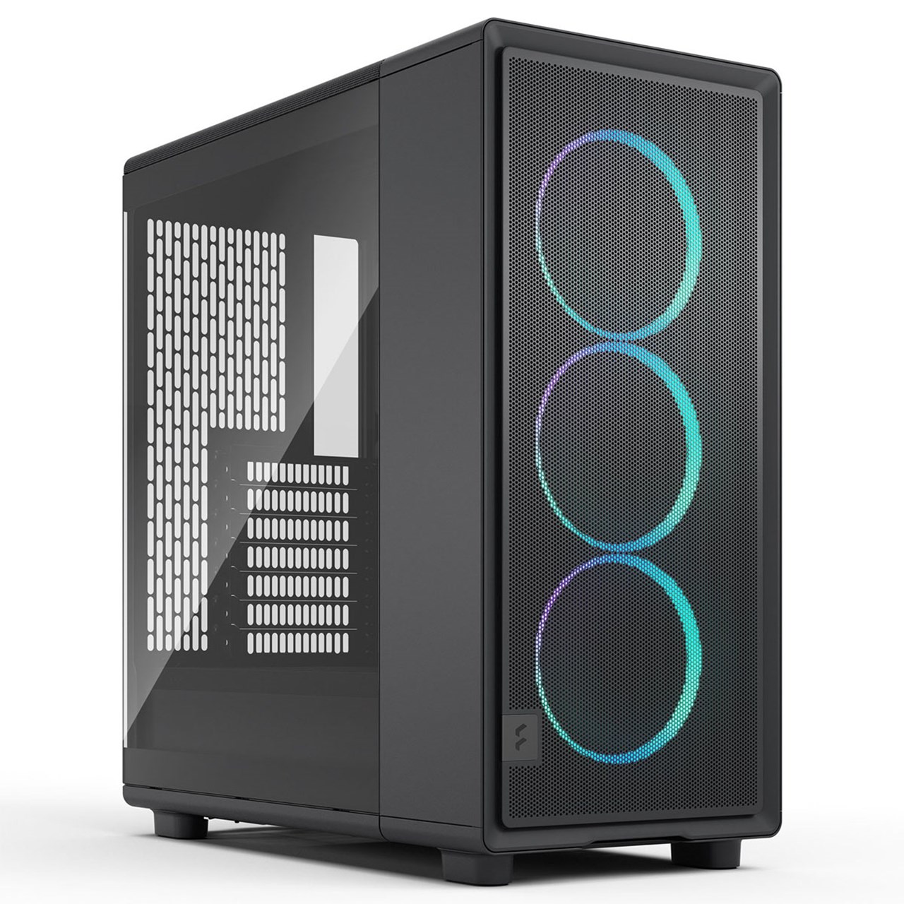 Fractal Design Epoch Black TG RGB – Sort kabinet med tonet glas og RGB ...