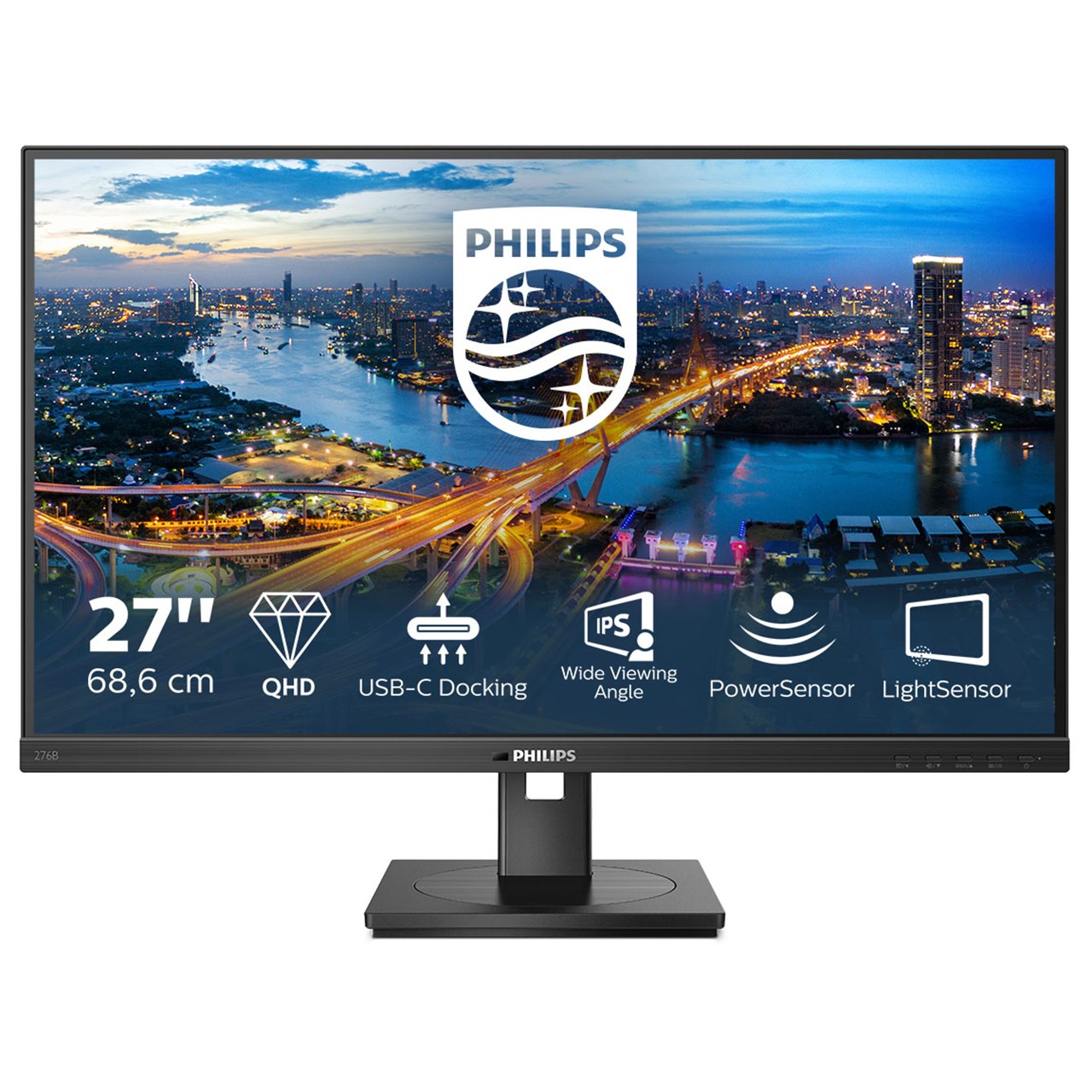 Philips B-Line 27" QHD Business Docking Monitor 2xHDMI/DP/USB-C ...